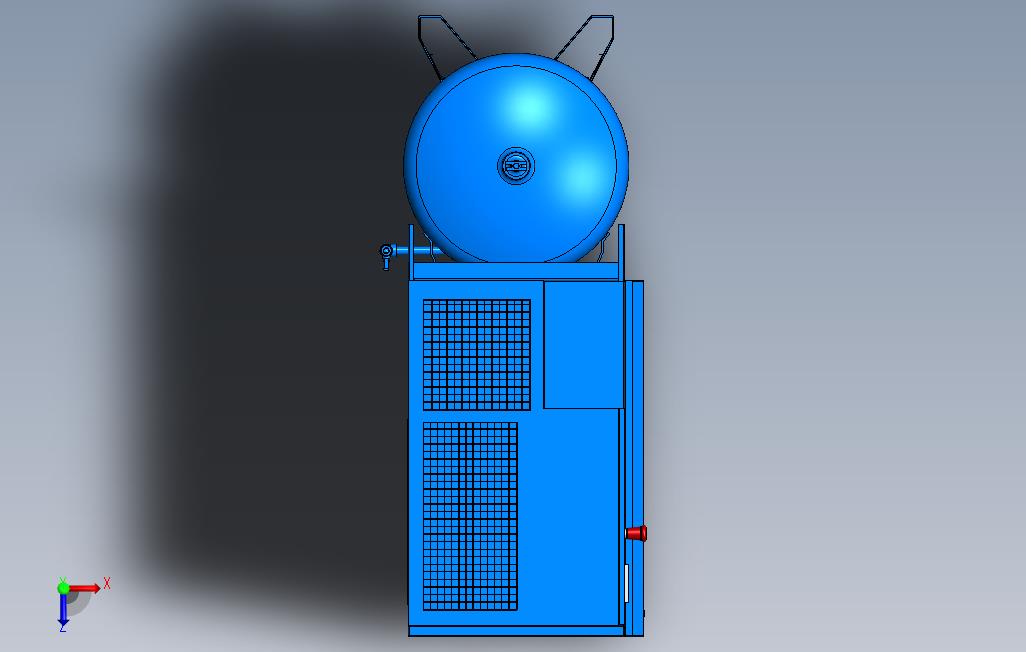 防爆空压机solidworks 2018模型图纸下载 懒石网