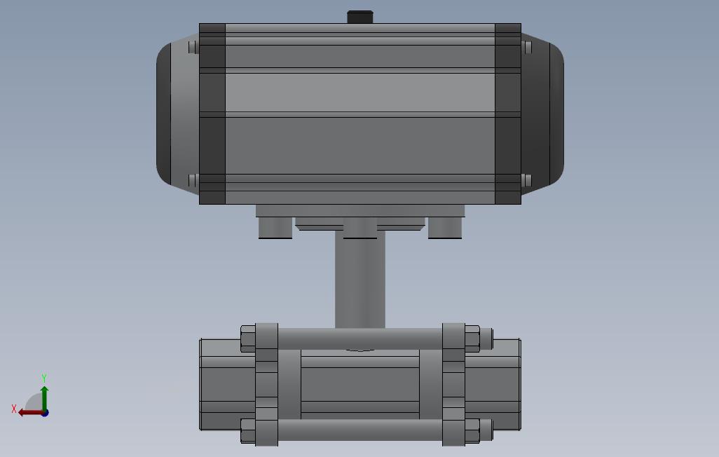 气动三片式球阀dn15solidworks 2017模型图纸免费下载 懒石网