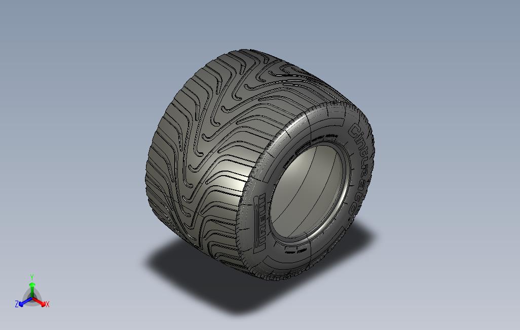F1倍耐力皮带22中间轮胎45675-13（后）_IGES_模型图纸下载 – 懒石网