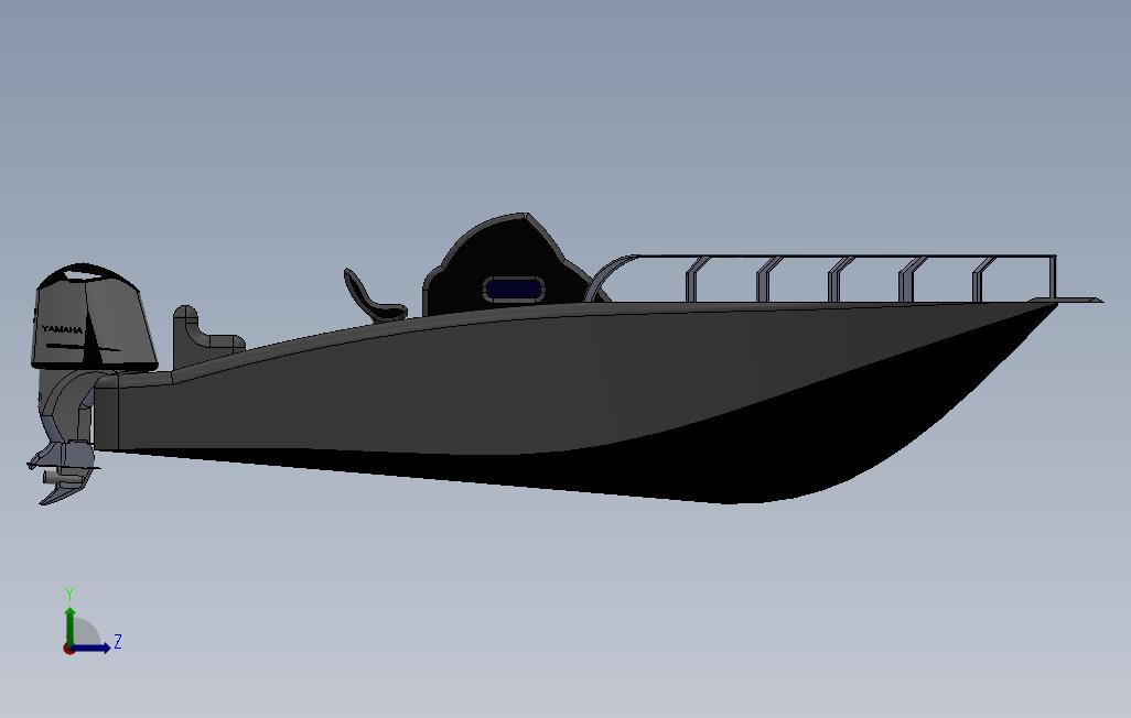 汽艇气垫船 Solidworks 2013 模型图纸下载 懒石网