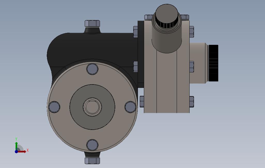 带减速器的气动马达三维建模图纸solidworks设计solidworks 2016模型图纸下载 懒石网