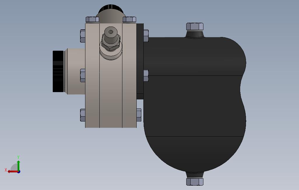 带减速器的气动马达三维建模图纸solidworks设计solidworks 2016模型图纸下载 懒石网
