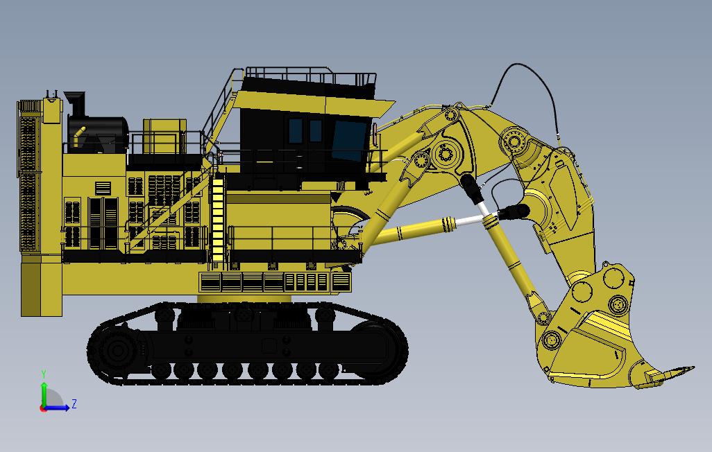 Caterpillarcat621b大型挖掘机造型3d建模图纸solidworks设计模型图纸下载 懒石网
