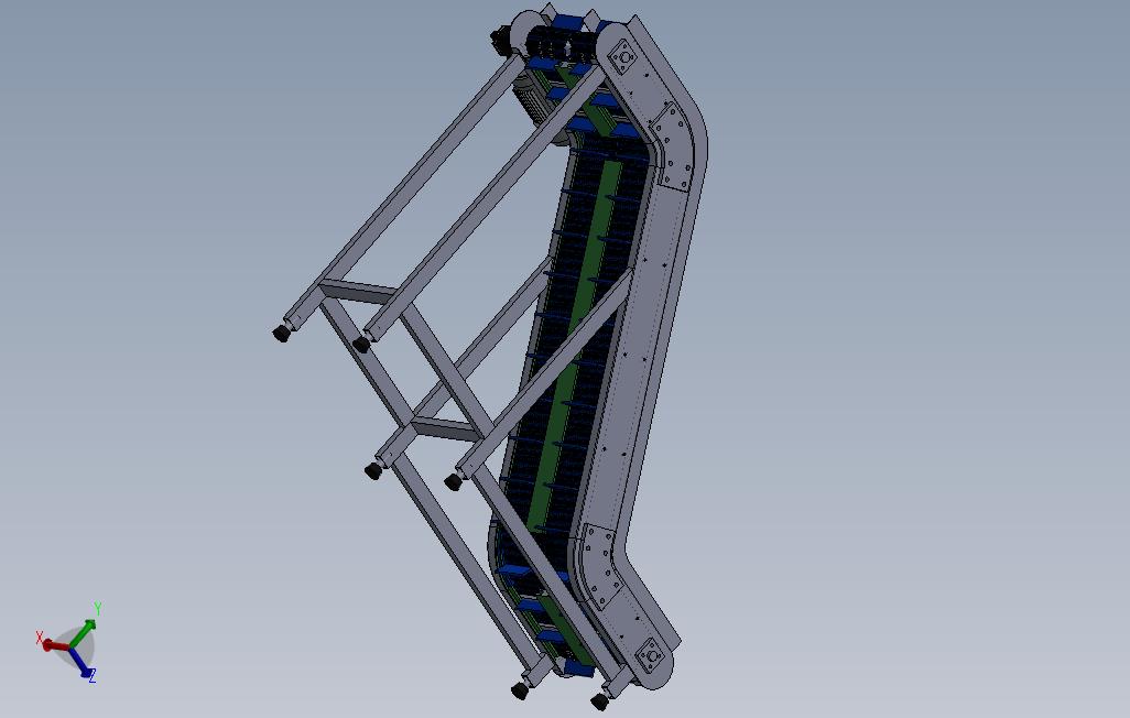 Z字模块带式输送机3d数模图纸solidworks设计 Solidworks 2016 模型图纸下载 懒石网