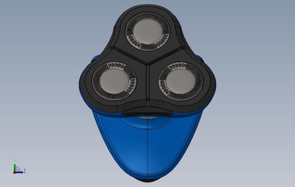 飞利浦剃须刀模型solidworks 2013模型图纸下载 懒石网