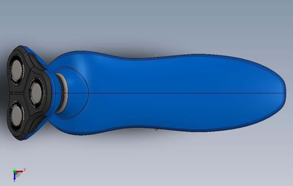 飞利浦剃须刀模型solidworks 2013模型图纸下载 懒石网