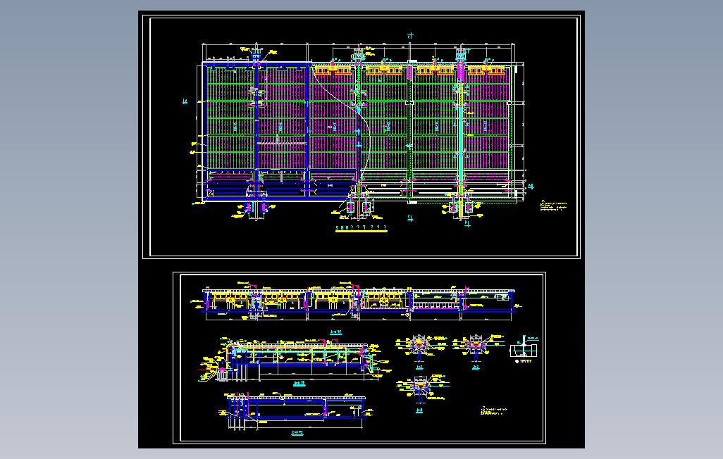 4万吨天SBR池工艺图_AutoCAD_模型图纸下载 – 懒石网