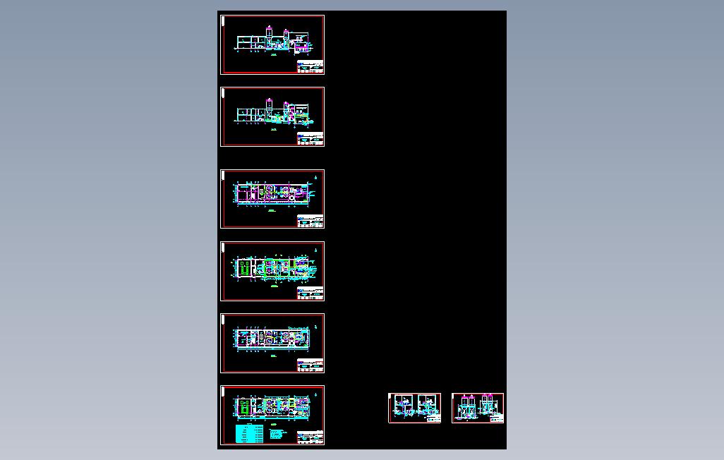 BAF污水深度处理站设计图_AutoCAD_模型图纸下载 – 懒石网