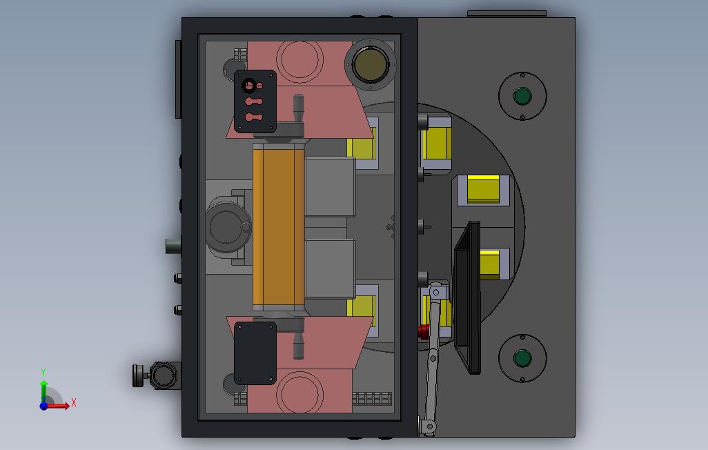 四工位双头激光打标机3d模型solidworks设计stepsolidworks 2016模型图纸下载 懒石网