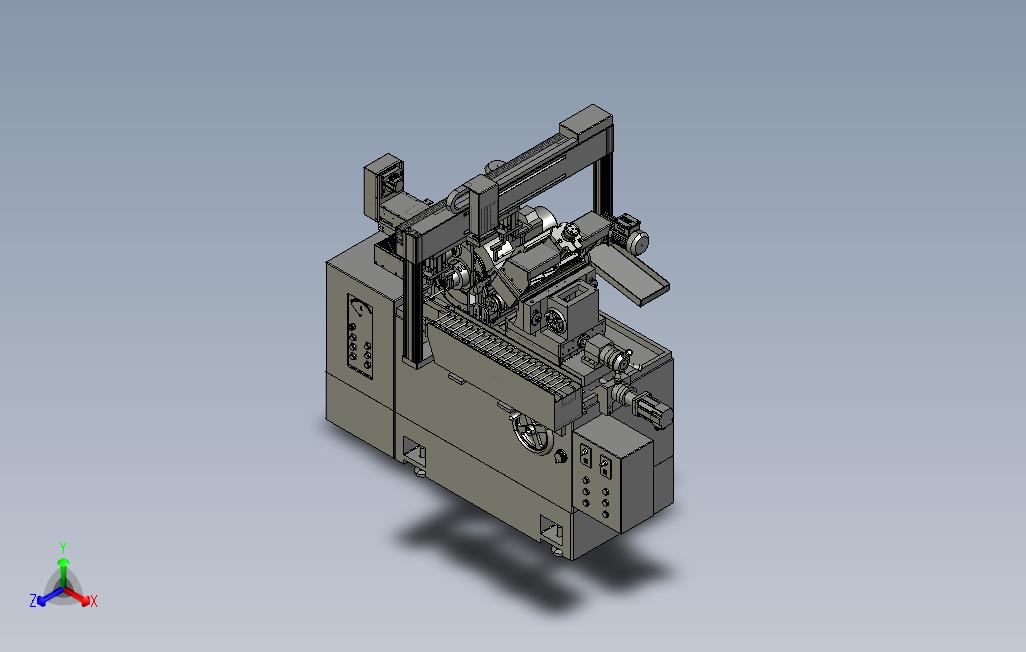 无心磨龙门式送料机3d图纸step模型图纸下载 懒石网