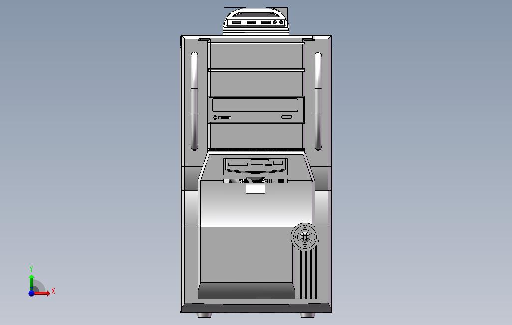 电脑主机机箱_SOLIDWORKS 2015_模型图纸下载 – 懒石网