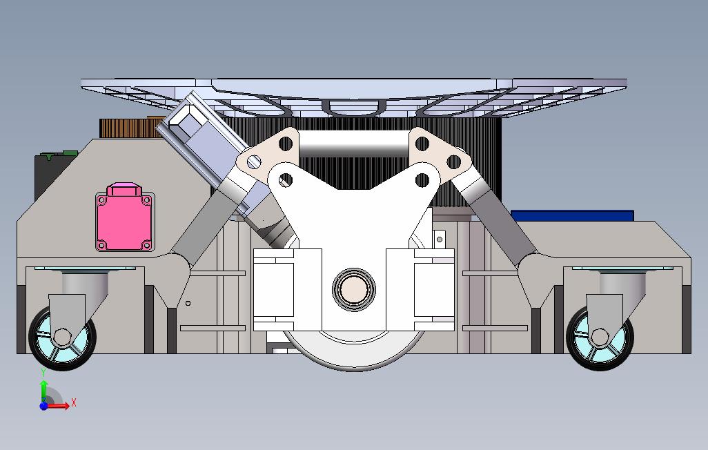 驱动悬挂减震仓储AGV_SOLIDWORKS 2016_模型图纸下载 – 懒石网