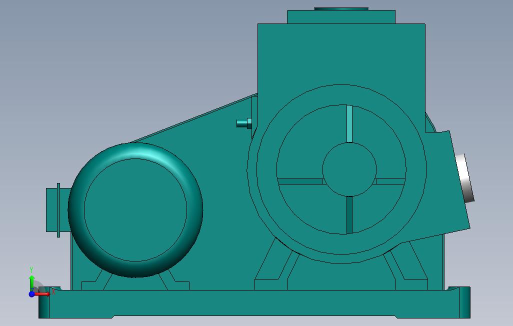 2x 70a旋片真空泵成都南光solidworks 2011模型图纸下载 懒石网