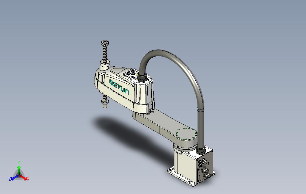 埃斯顿二代SCARA机器人数模_IGES_模型图纸下载 – 懒石网
