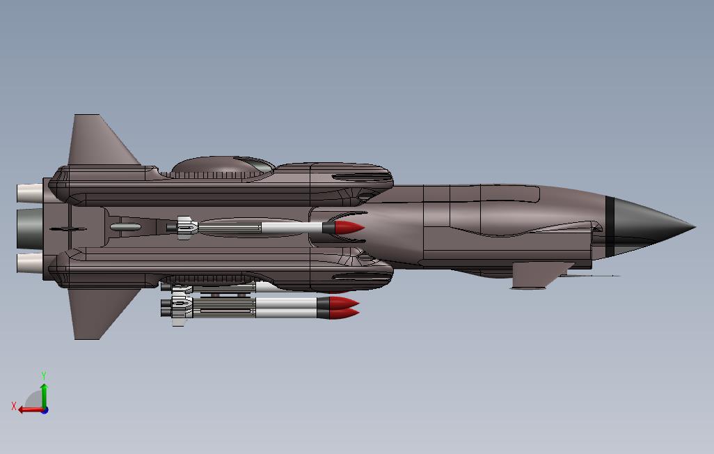 Rebel科幻无人机战斗机模型3d图纸solidworks设计solidworks 2016模型图纸下载 懒石网