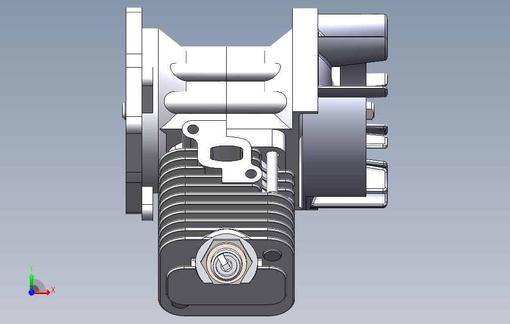 单缸发动机solidworks 2013模型图纸下载 懒石网