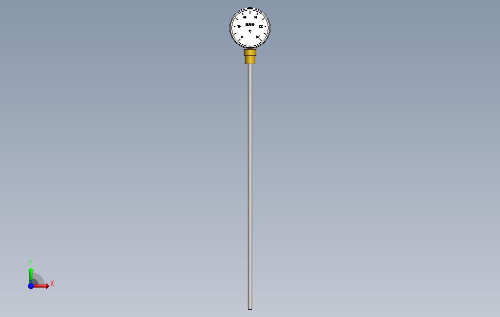 Wss 411双金属温度计l600solidworks 2011模型图纸下载 懒石网