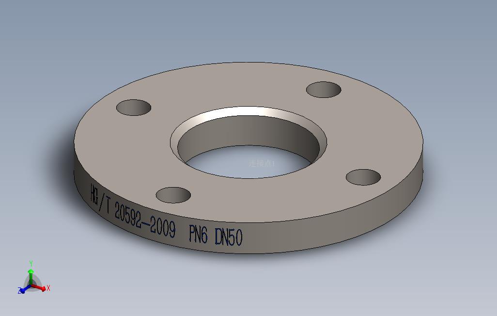 钢制焊接法兰PN6_SOLIDWORKS 2016_模型图纸下载 – 懒石网