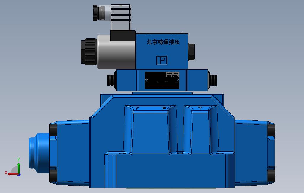 H 3weh25 S电液换向阀solidworks 2012模型图纸下载 懒石网