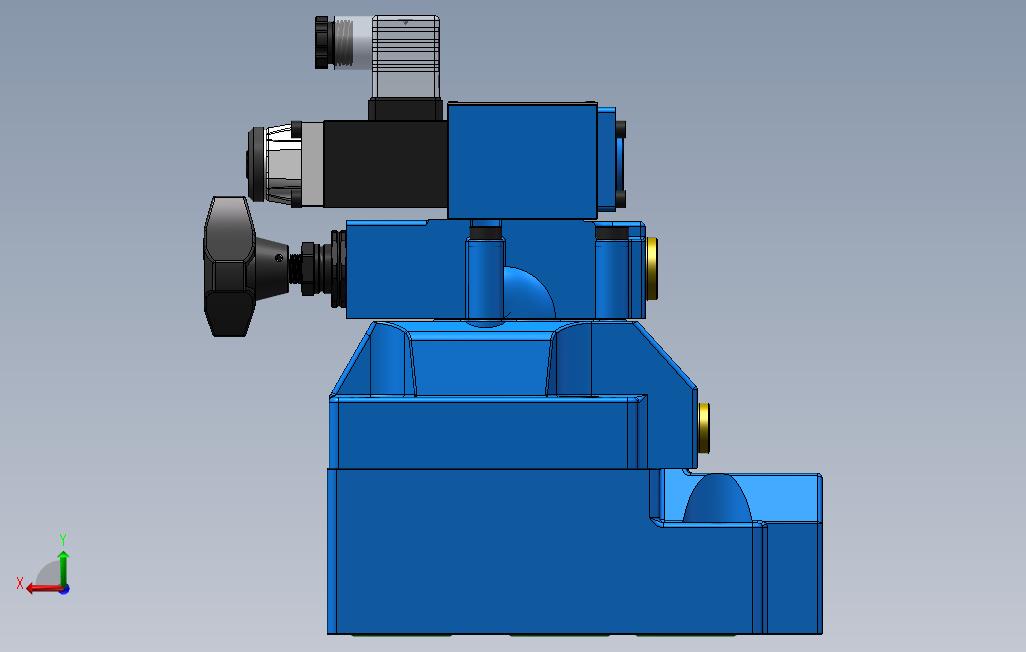 Daw30 1先导式卸荷溢流阀solidworks 2012模型图纸下载 懒石网