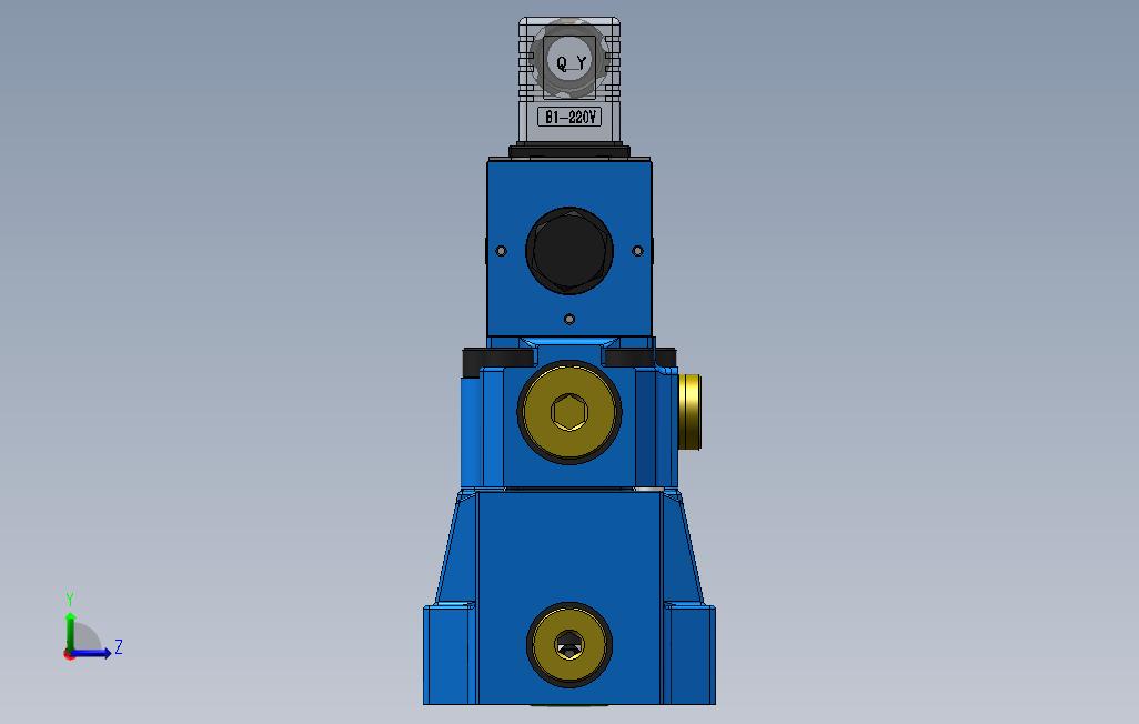 Dbw10先导式电磁溢流阀solidworks 2012模型图纸下载 懒石网