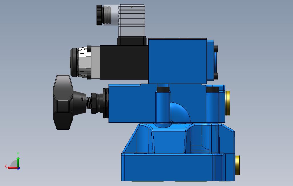 Dbw20 1先导式电磁溢流阀solidworks 2012模型图纸下载 懒石网