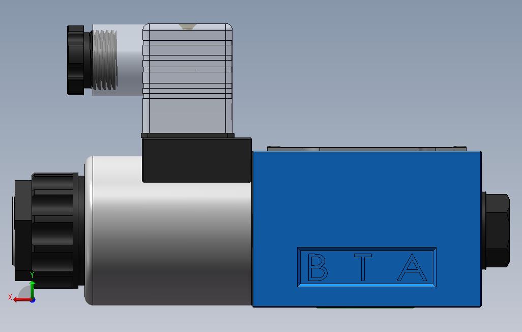 We6b电磁换向阀solidworks 2012模型图纸下载 懒石网