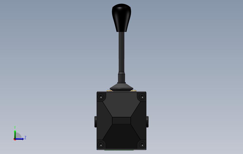 Wmm10 F手动换向阀（手柄b面）solidworks 2012模型图纸下载 懒石网