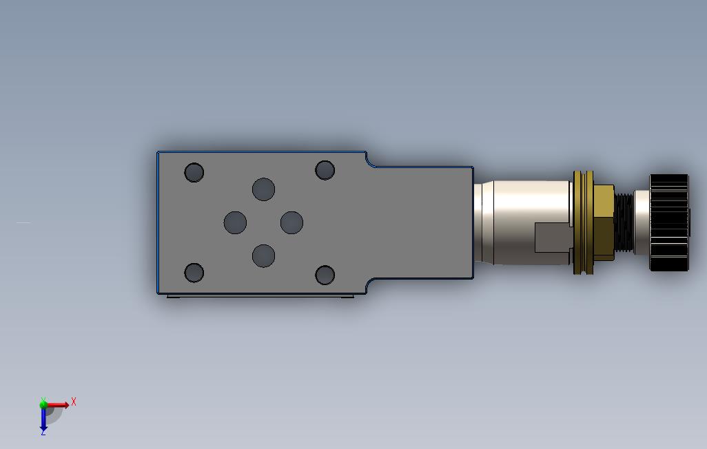 Zdb6 Vb叠加式溢流阀solidworks 2012模型图纸下载 懒石网