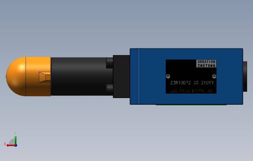 Zdr10dp2 Ym叠加式直动减压阀solidworks 2012模型图纸下载 懒石网
