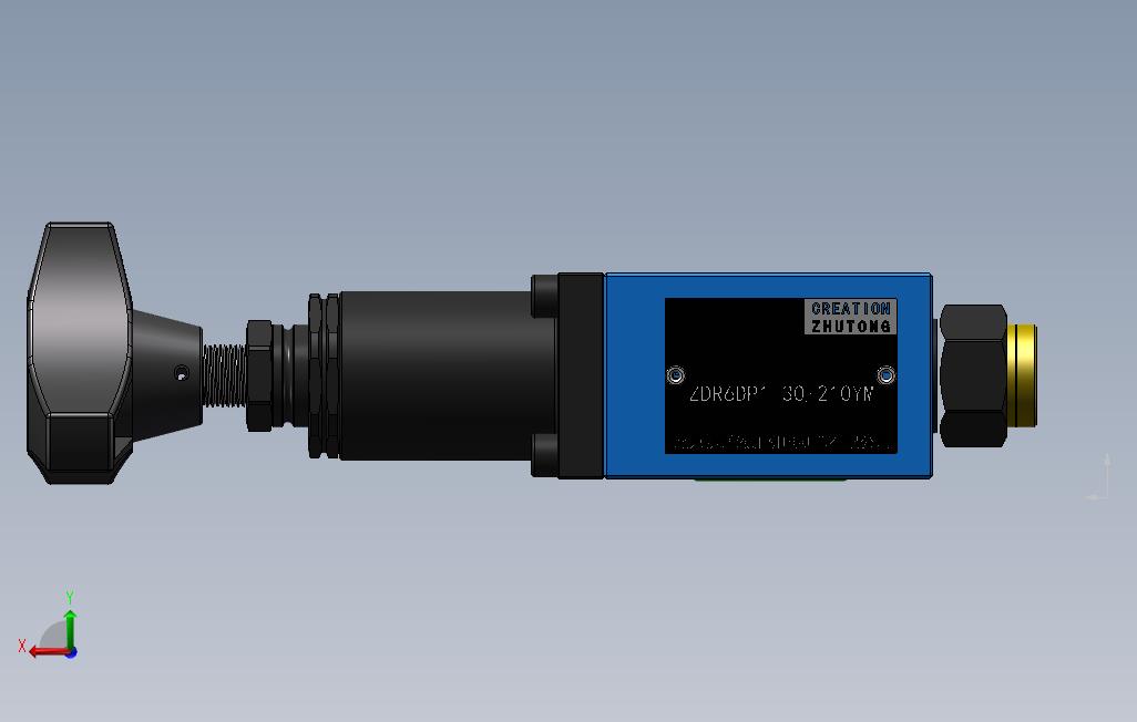 Zdr6d P1叠加式直动减压阀solidworks 2012模型图纸下载 懒石网