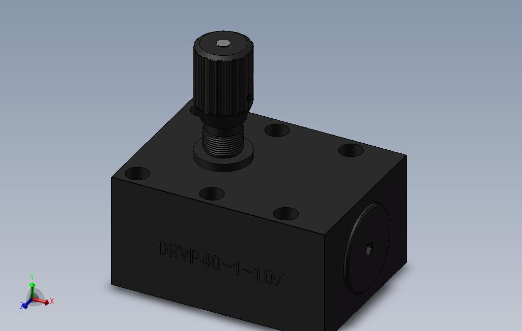 Drvp40单向节流截止阀solidworks 2012模型图纸下载 懒石网