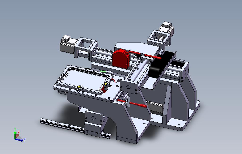 平板双面平面度检测机sw17可编辑solidworks 2017模型图纸下载 懒石网