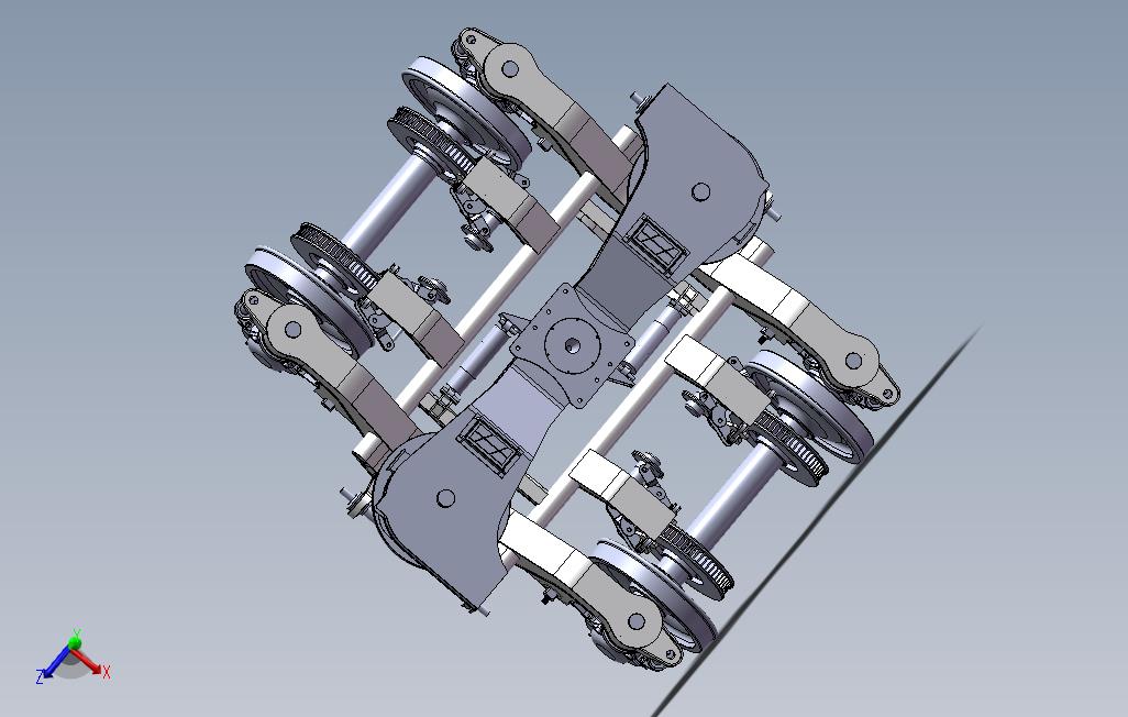 SW-160转向架_SOLIDWORKS 2018_模型图纸下载 – 懒石网