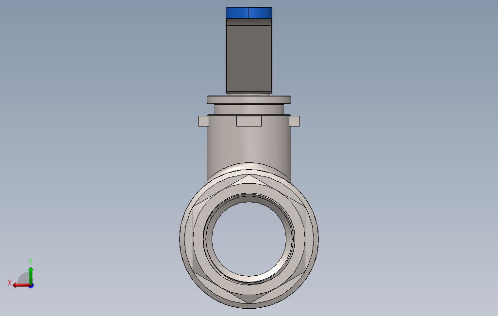 Dn40手动丝口不锈钢球阀solidworks 2016模型图纸下载 懒石网
