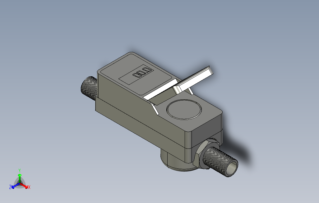接触式智能水表[LXSZS-LXSZRS--25E]_STEP_模型图纸下载 – 懒石网