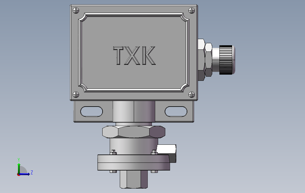 TXK-101防爆型差压控制器[TXK-101防爆型差压控制器]_SOLIDWORKS 2018_模型图纸下载 – 懒石网