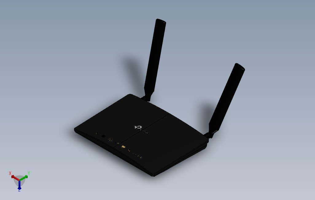 TP-LinkTL-MR6400300Mbps无线N4GLTE路由器WIFI__模型图纸下载 – 懒石网