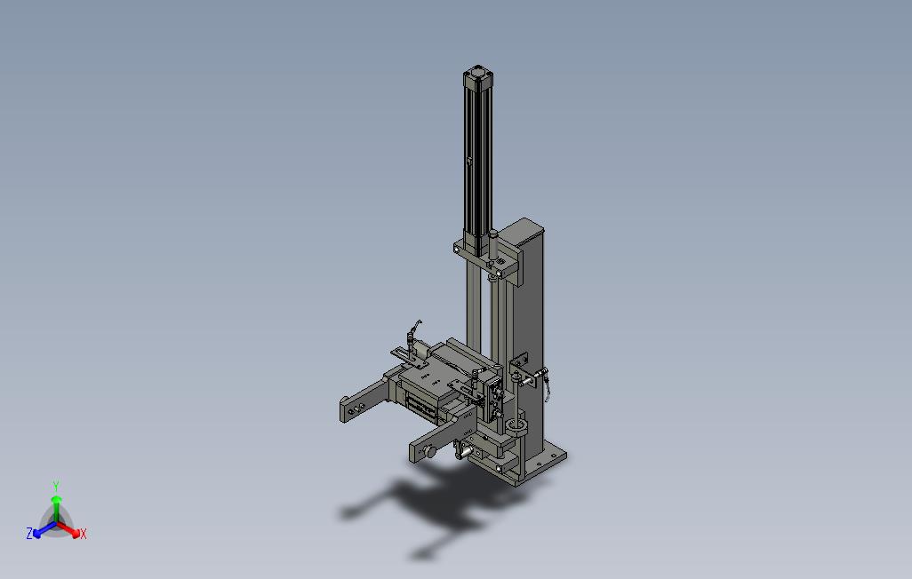 往复式升降，工件自动夹紧翻转机构3d图档step模型图纸免费下载 懒石网