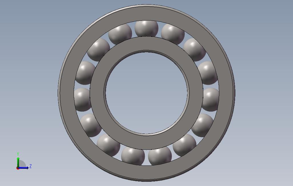 深沟球轴承 Solidworks 2012 模型图纸免费下载 懒石网