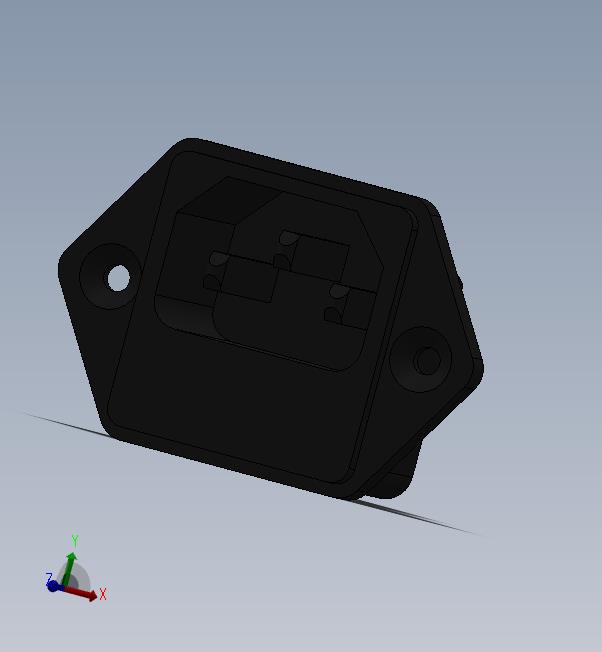 电源插座 短solidworks 2012模型图纸免费下载 懒石网