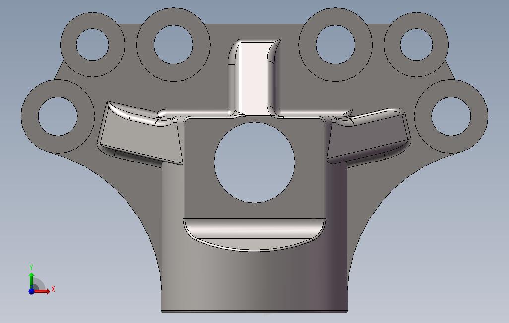 铸件法兰solidworks 2012模型图纸免费下载 懒石网