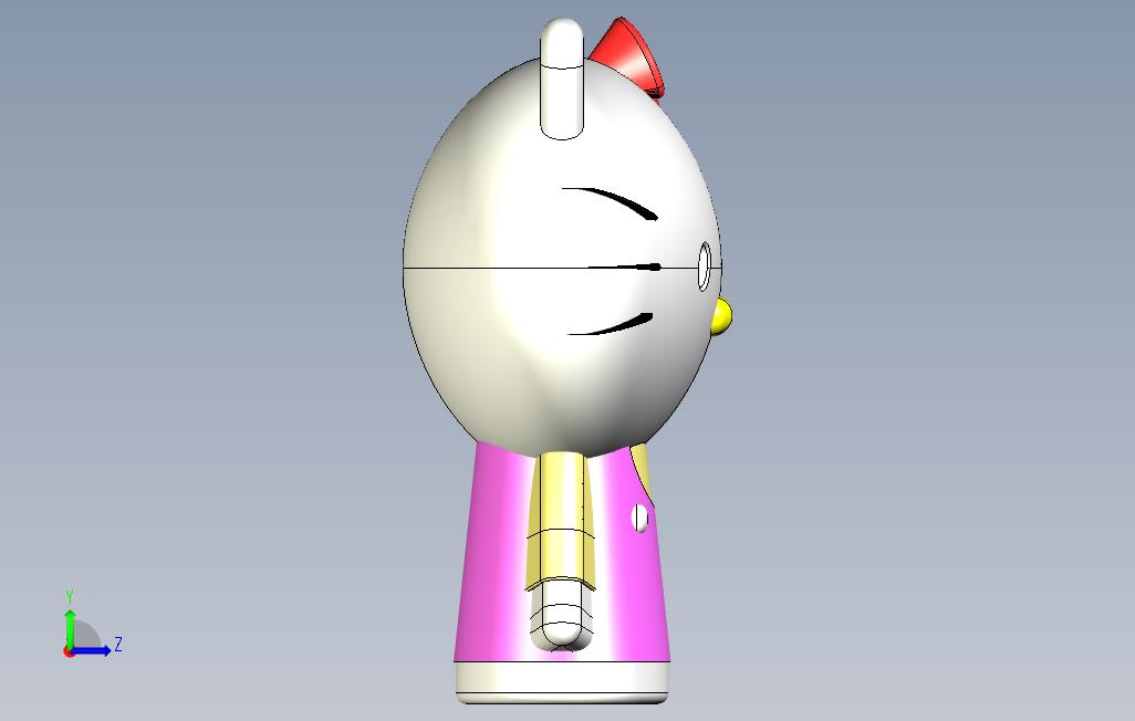 HelloKitty_UG_模型图纸免费下载 – 懒石网