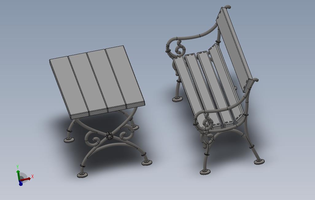 Solidworks室外休闲桌椅模型 Solidworks 2012 模型图纸免费下载 懒石网