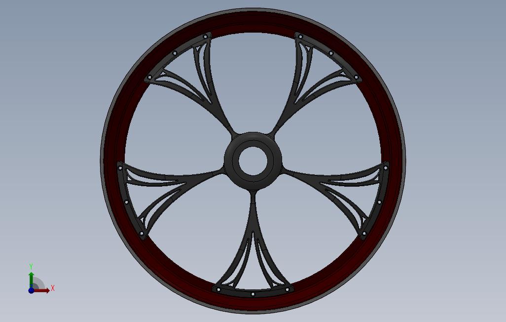 Solidworks摩托车车轮轮毂solidworks 2011模型图纸免费下载 懒石网