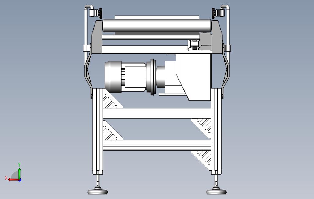 欧标铝型材辊道输送机滚筒线3D模型数模_SOLIDWORKS 2013_模型图纸免费下载 – 懒石网