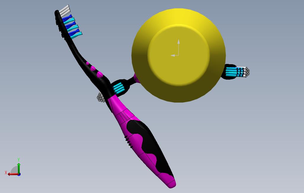 牙刷solidworks 2012模型图纸免费下载 懒石网