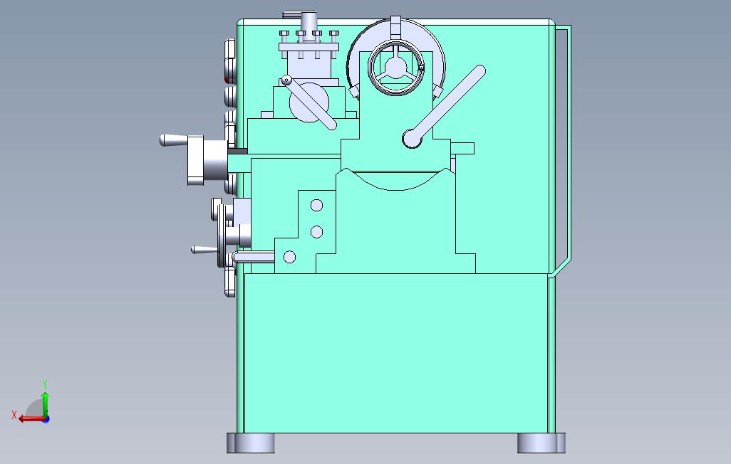车床solidworks 2012模型图纸免费下载 懒石网