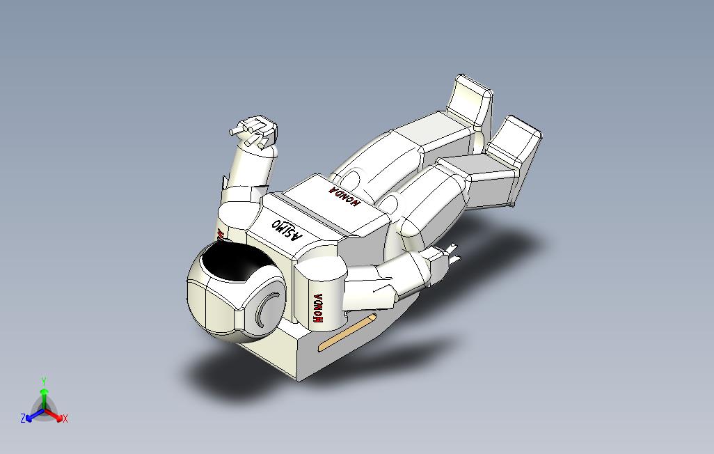 ASIMO机器人_STEP_模型图纸免费下载 – 懒石网