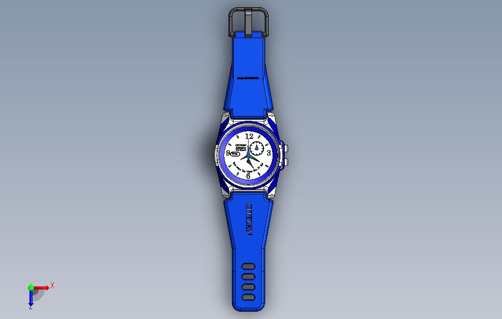 citizen运动风格手表_SOLIDWORKS 2012_模型图纸免费下载 – 懒石网